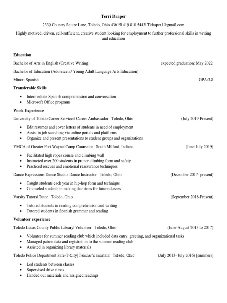 Resume 2 | PDF | Learning | Behavior Modification