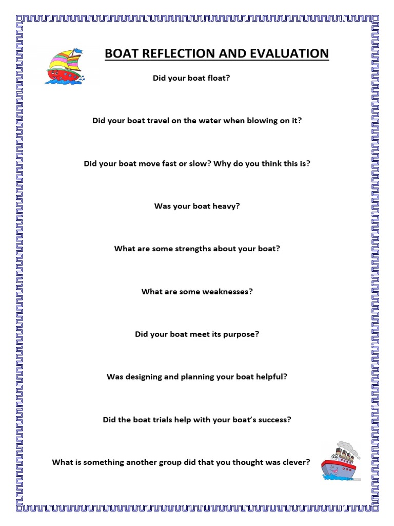 Boat Reflection and Evaluation | PDF