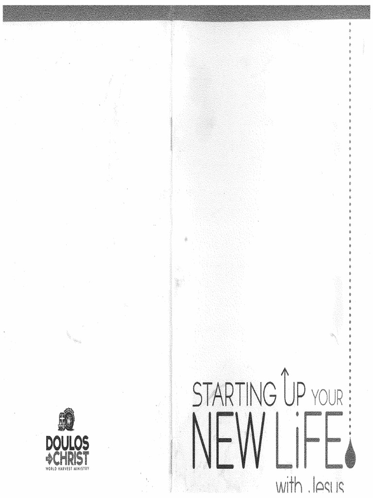 Starting Up Your New Life With Jesus Lesson 1 10 | PDF