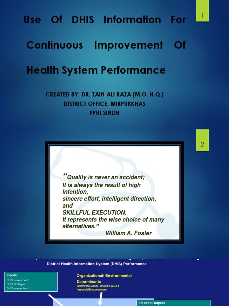 Use of DHIS For The Continuous Improvement of Health Systems | Download ...
