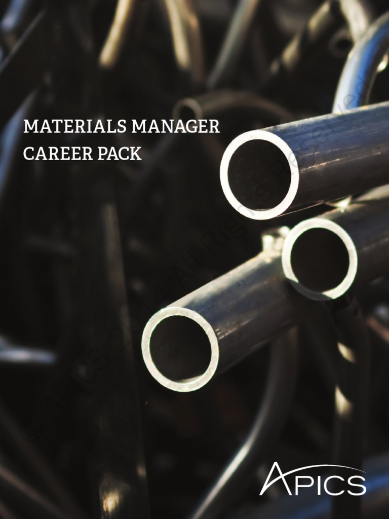 Materials Manager Career Pack | PDF | Résumé | Logistics