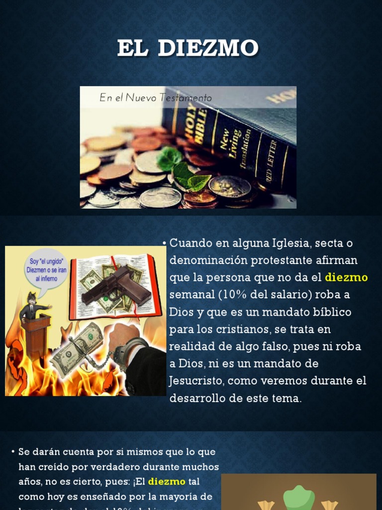 El Diezmo: Mito y Realidad Bíblica | PDF | Diezmo | Biblia