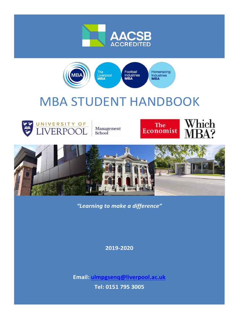 Liverpool MBA | PDF | Postgraduate Education | Master Of Business ...