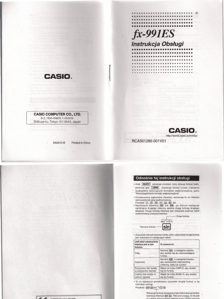 Casio PDF | PDF
