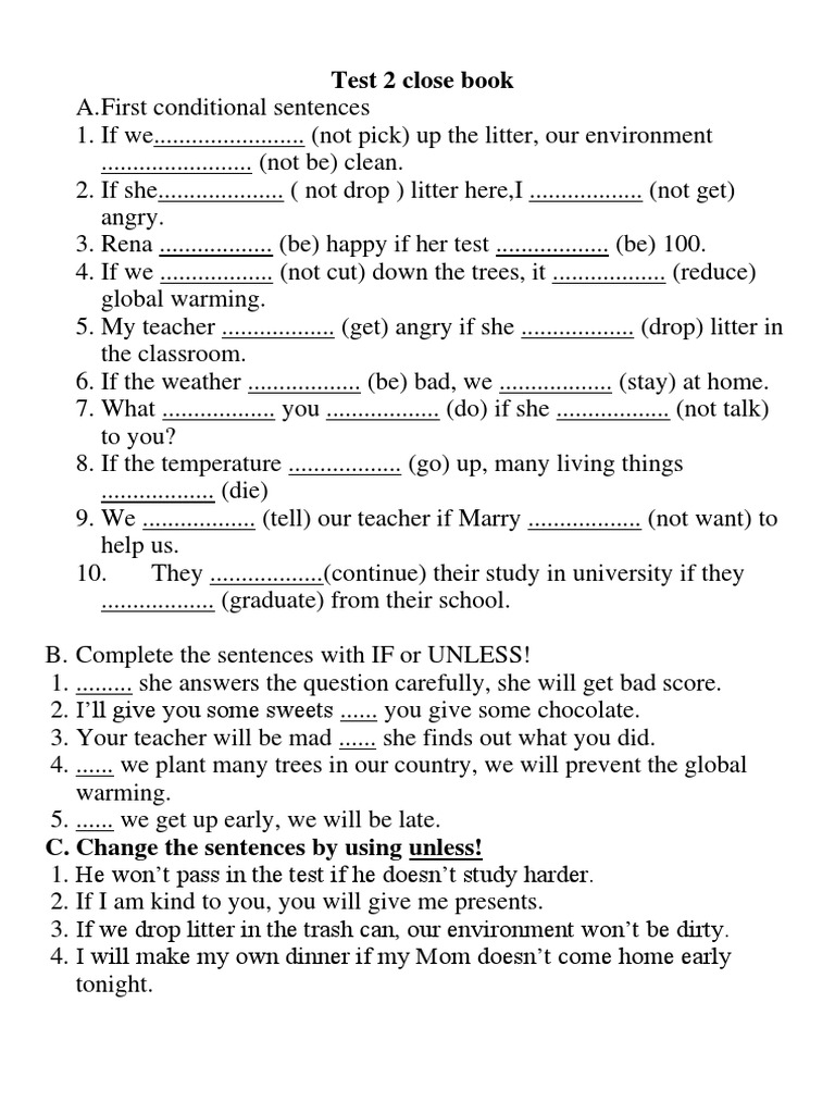 First Conditional | PDF | Language Arts & Discipline