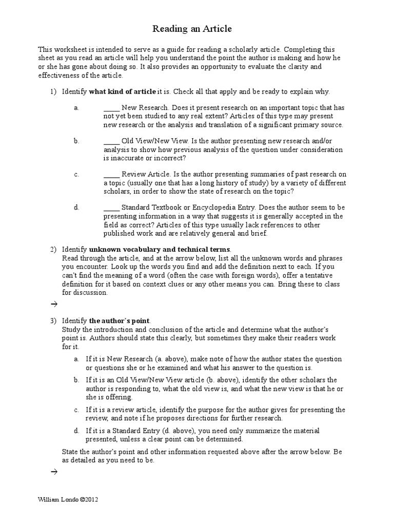 Journal Article Analysis For RPH | PDF | Question | Cognition