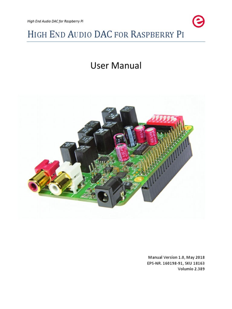 High-End DAC User Manual for Raspberry Pi | PDF | Hertz | Raspberry Pi