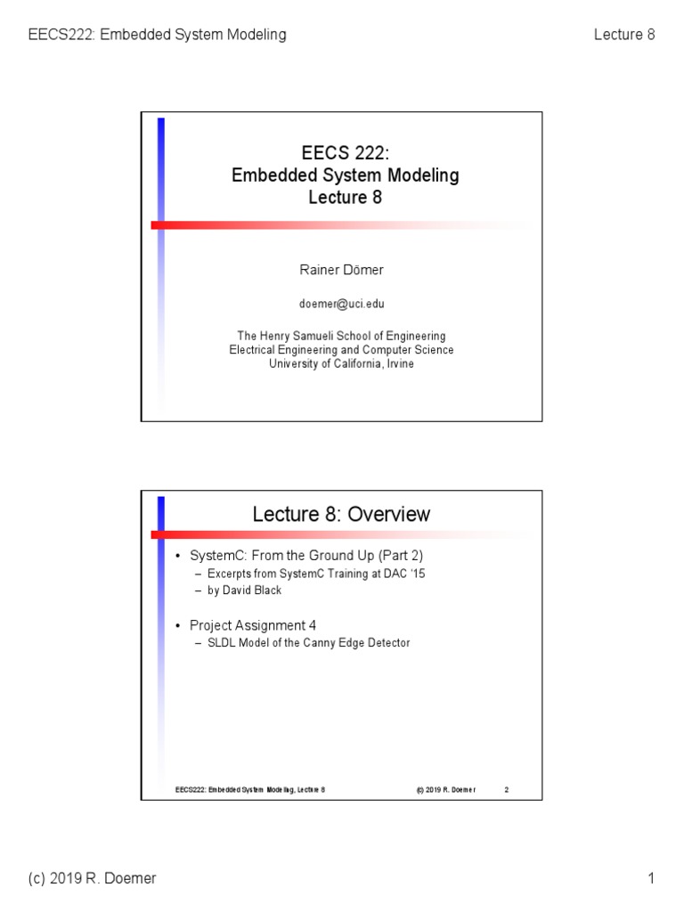 Lecture8 PDF | PDF | C (Programming Language) | Embedded System