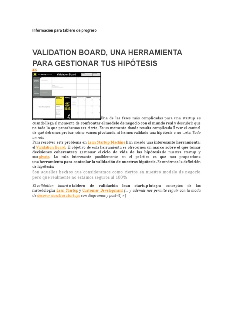 Información para Tablero de Progreso | Descargar gratis PDF | Lean ...