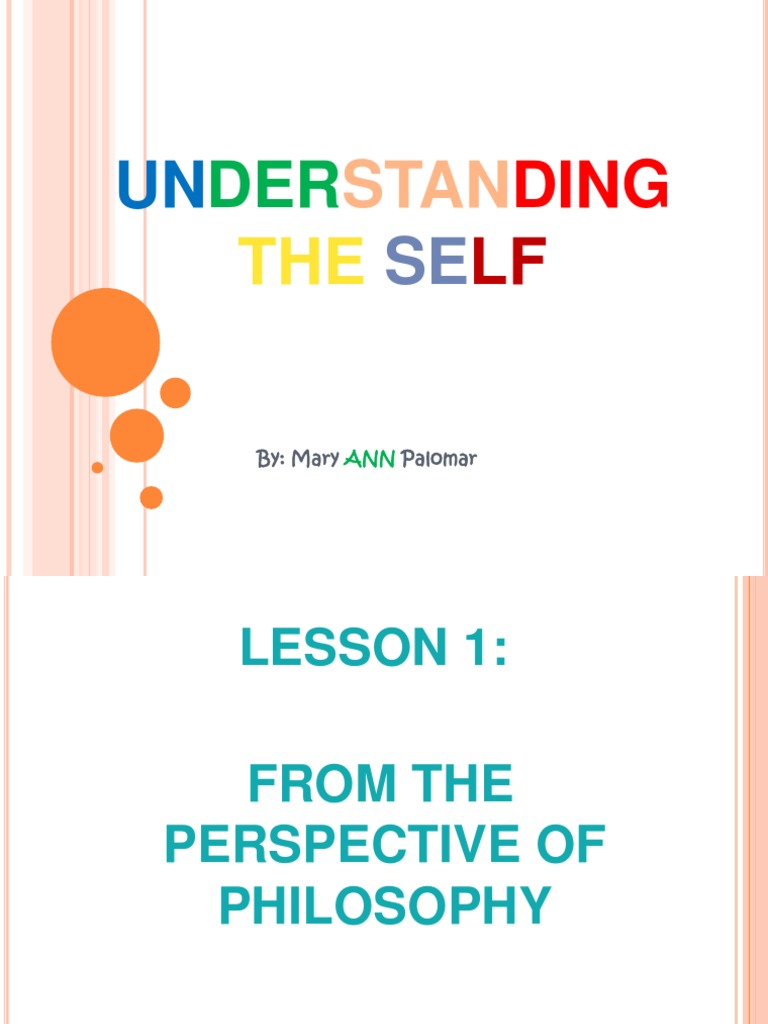 Understanding The Self 1 | PDF | Immanuel Kant | René Descartes