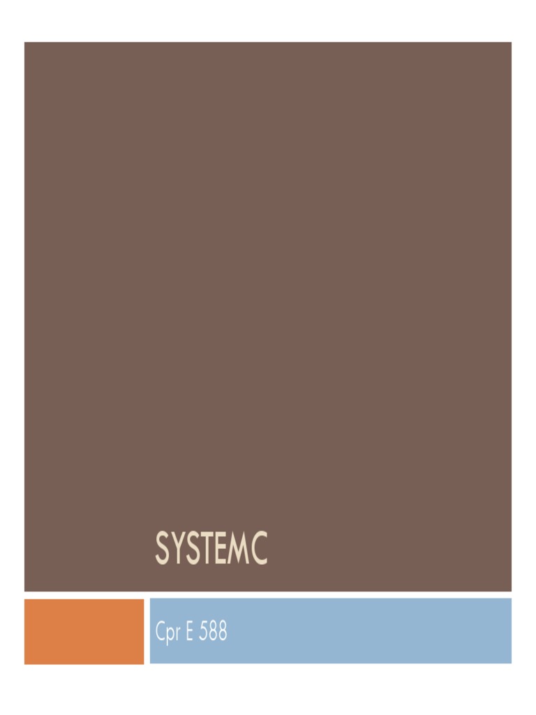 Systemc Examples | PDF | Scientific Modeling | Electronic Engineering