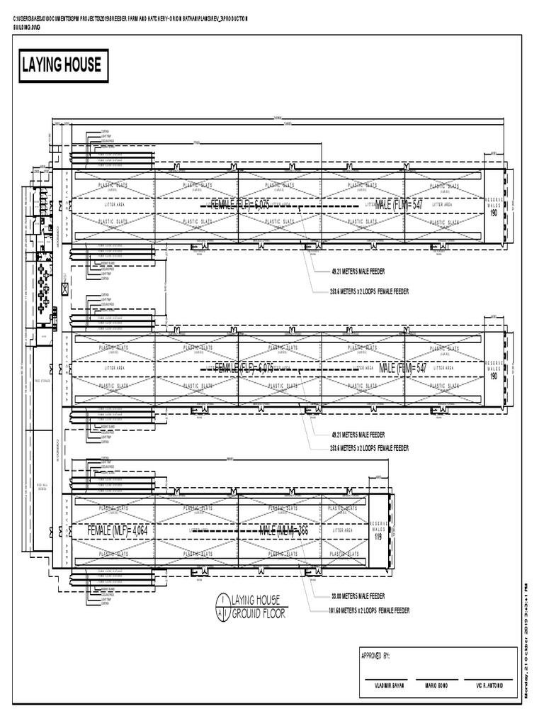 A1 Production Building Laying House | PDF | Stairs | Components