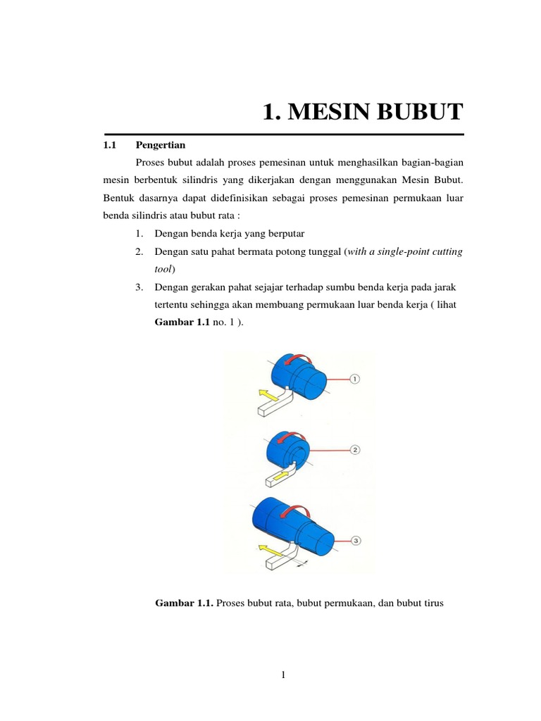 Materi Mesin Bubut | PDF