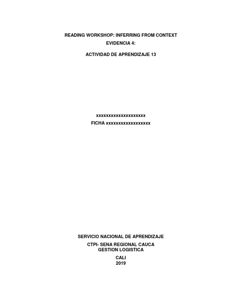 Inferring From Context | PDF | Supply Chain | Logistics