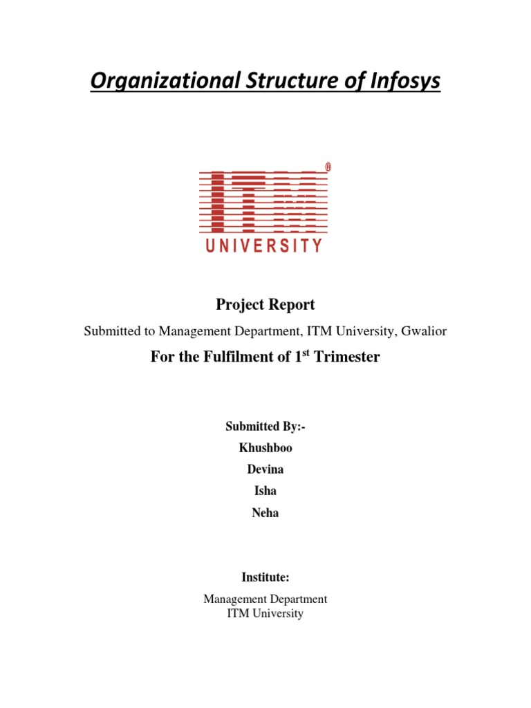Organizational Structure of Infosys 1 | PDF | Revenue | Corporations