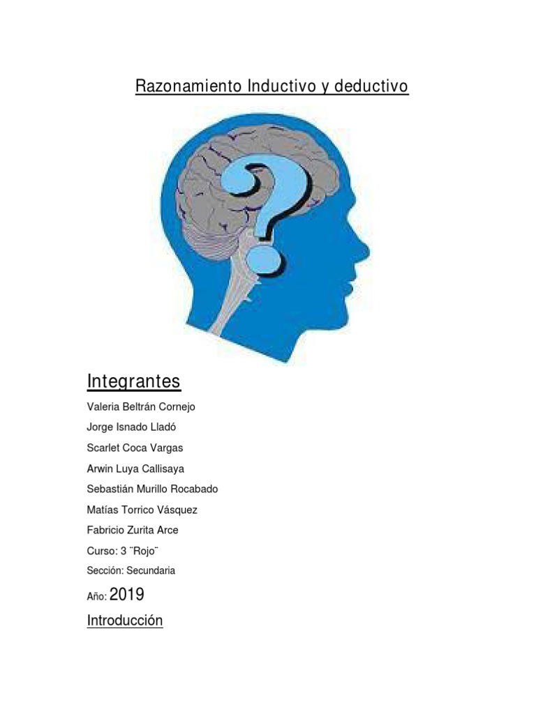 Razonamiento Inductivo y Deductivo | PDF | Razonamiento inductivo | Consecuencia Lógica