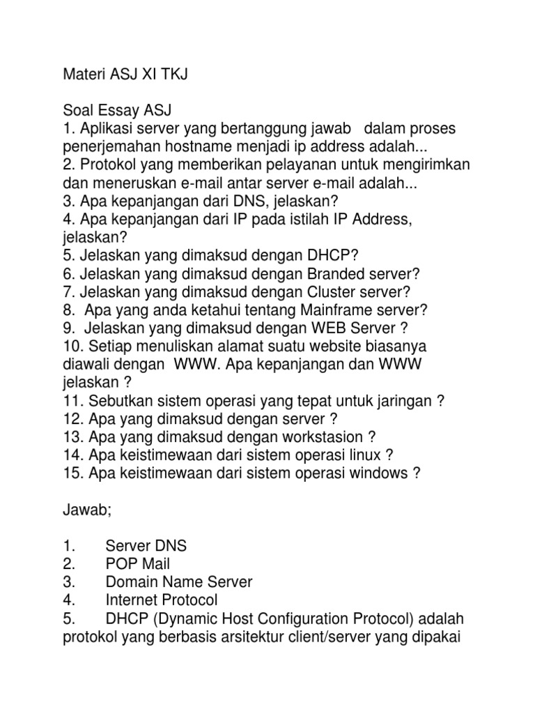 Soal Asj Download | PDF