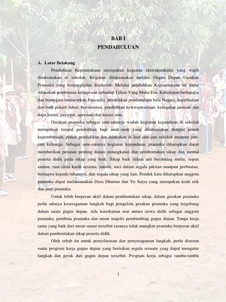 Program Kerja Ambalan BARU | PDF