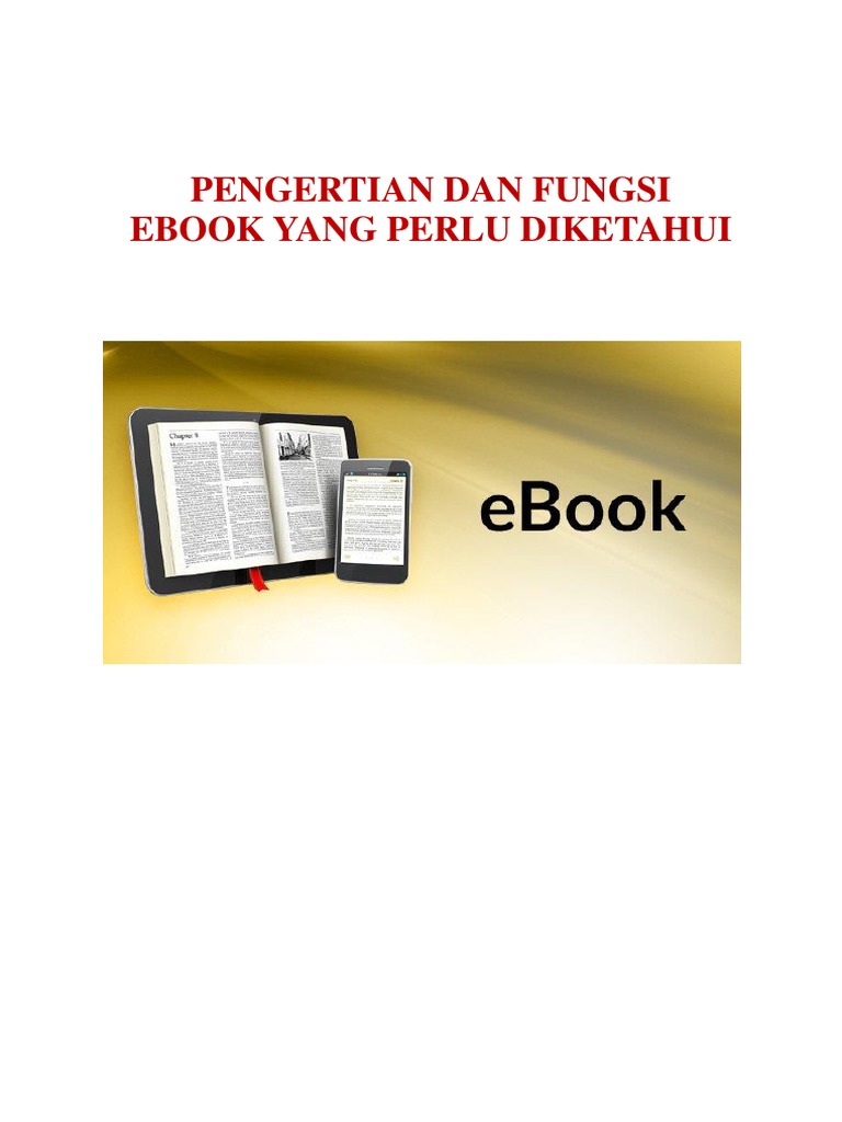 Pengertian dan Fungsi Ebook Digital | PDF