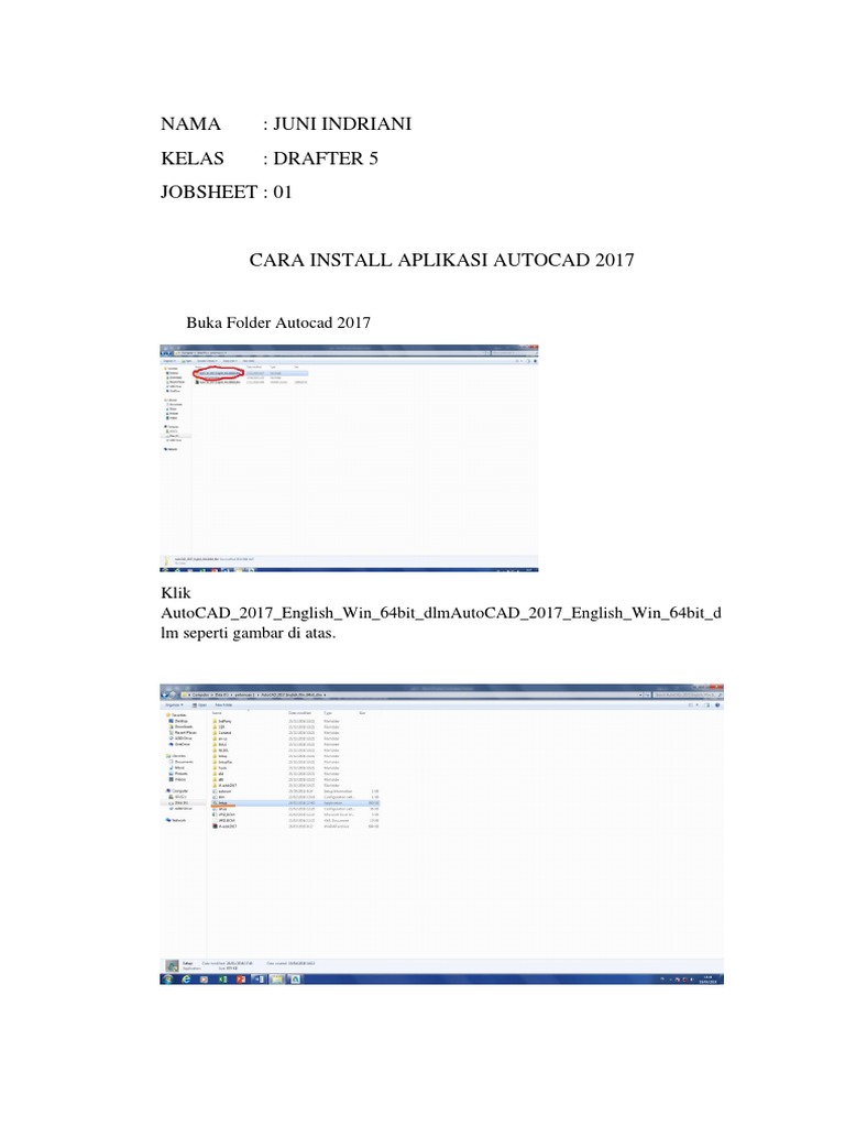 Langkah-Langkah Install Aplikasi Autocad 2017 | PDF | Komputer