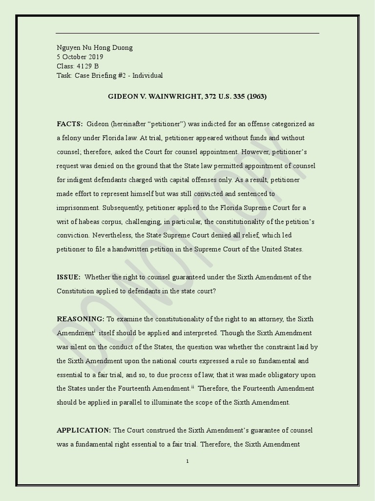 FIRAC Template | PDF | Sixth Amendment To The United States ...