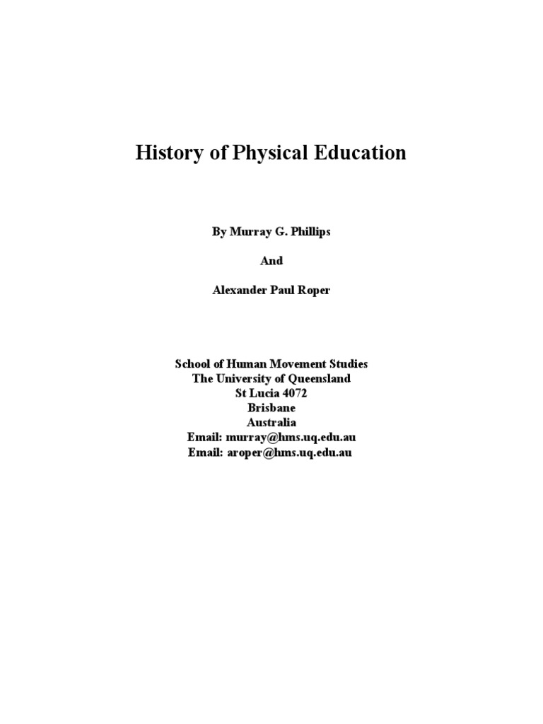 The History of Physical Education Book C | PDF | Sparta | Roman Empire