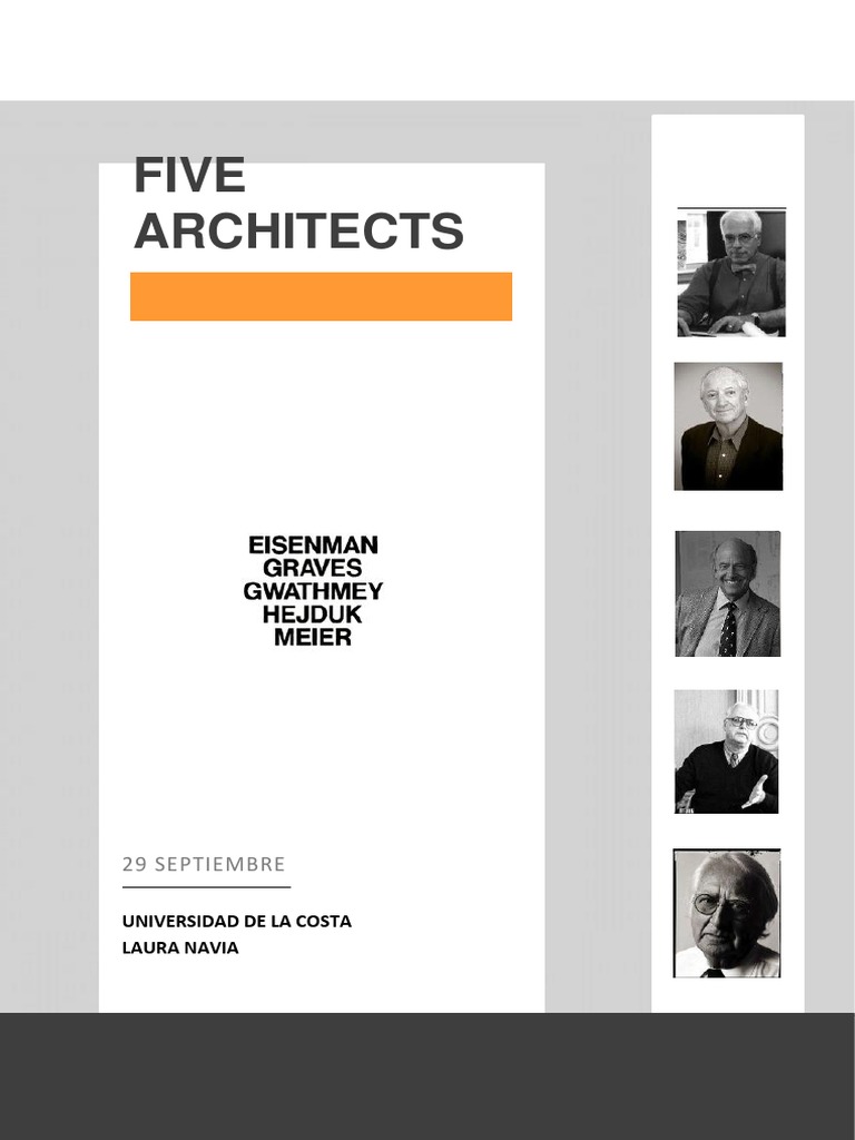 Cinco Arquitectos Modernistas | PDF | Diseño