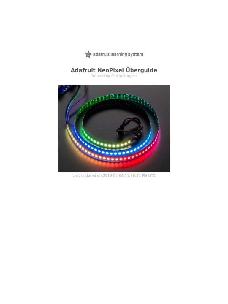 Adafruit Neopixel Uberguide | PDF | Light Emitting Diode | Microcontroller