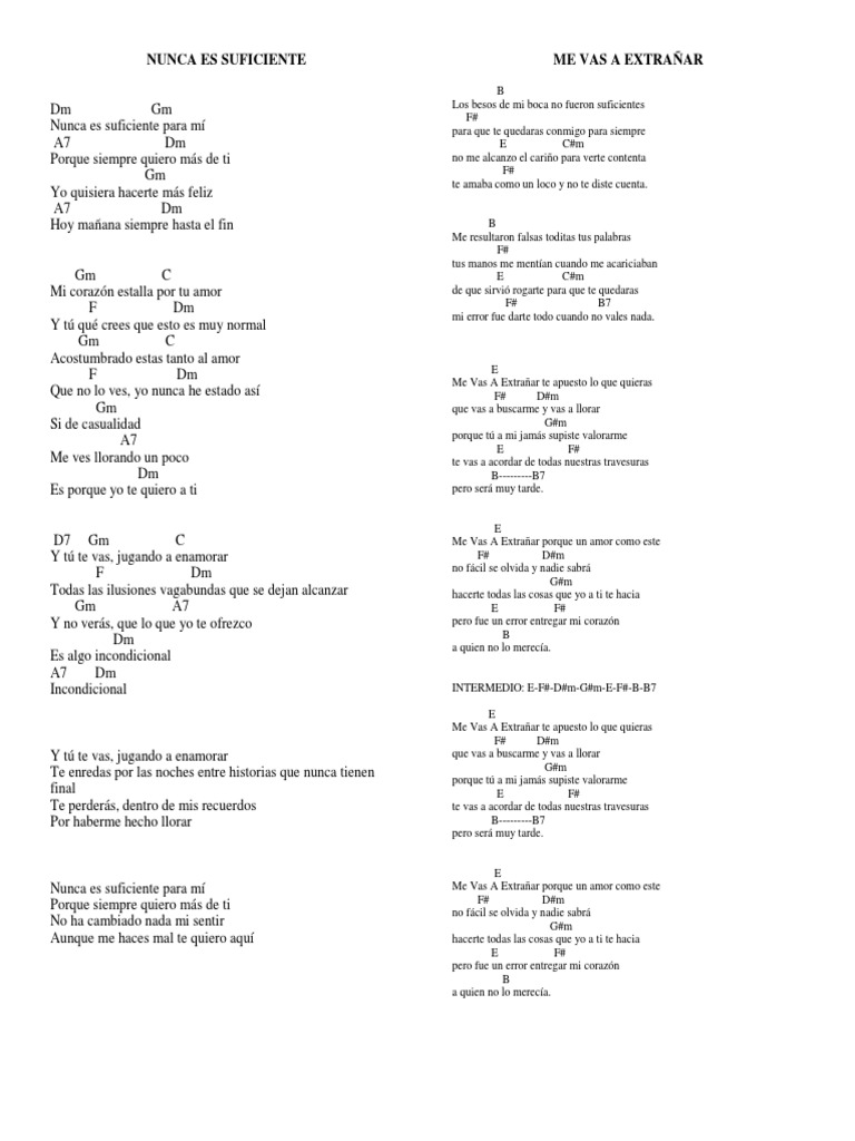 Canciones Cumbia | PDF