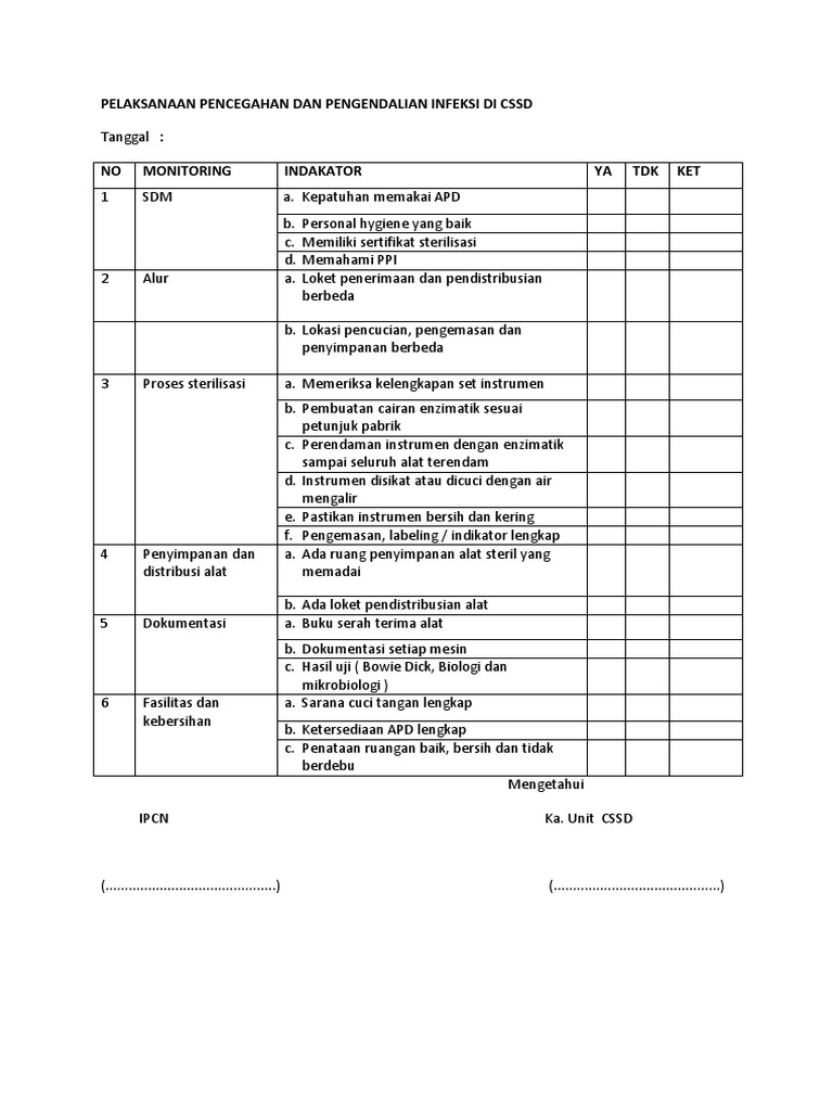 Audit Ppi CSSD | PDF
