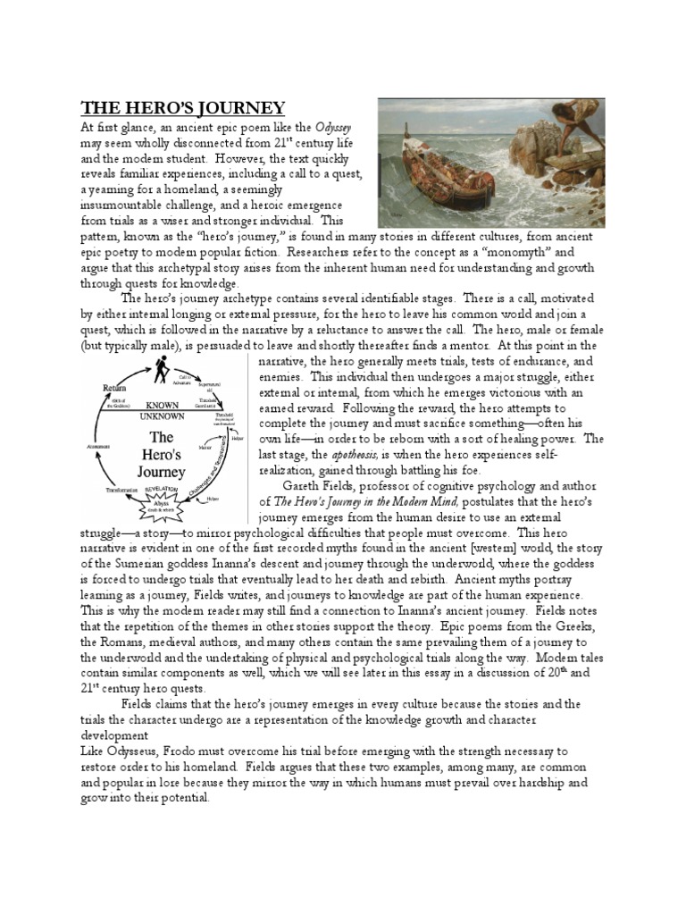 Reading Assignment - The Hero's Journey | PDF | Narrative | Hero