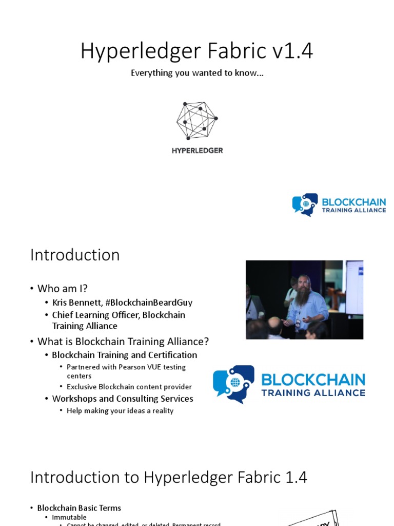 Hyperledger Fabric 1.4 Overview | PDF | Business Process Management ...