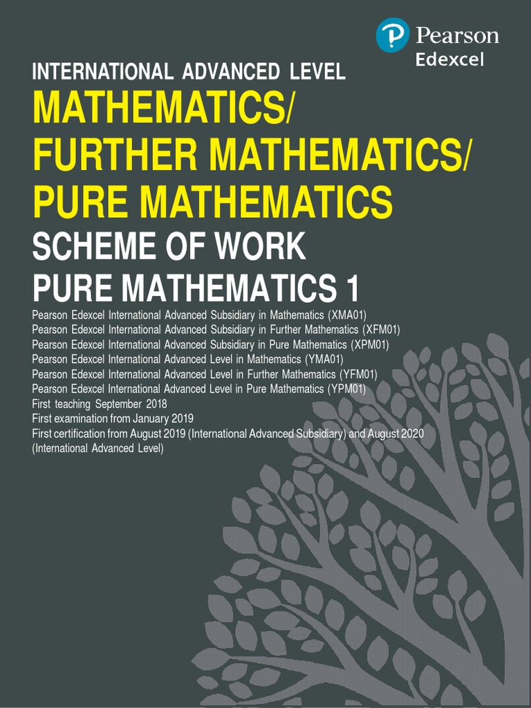 P1 maths edexcel IAL scheme of work | Trigonometric Functions ...