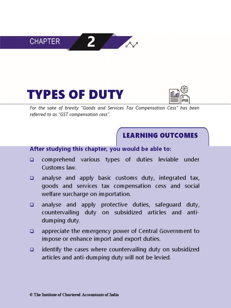 Types of Duty PDF | PDF | Dumping (Pricing Policy) | Trade