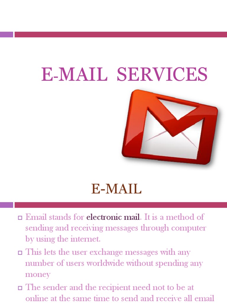 E-Mail Services | PDF