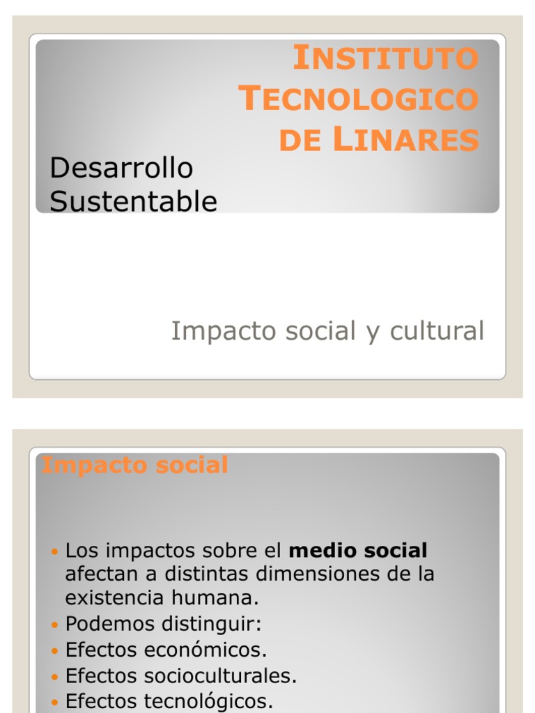 Impacto Social y Cultural | PDF