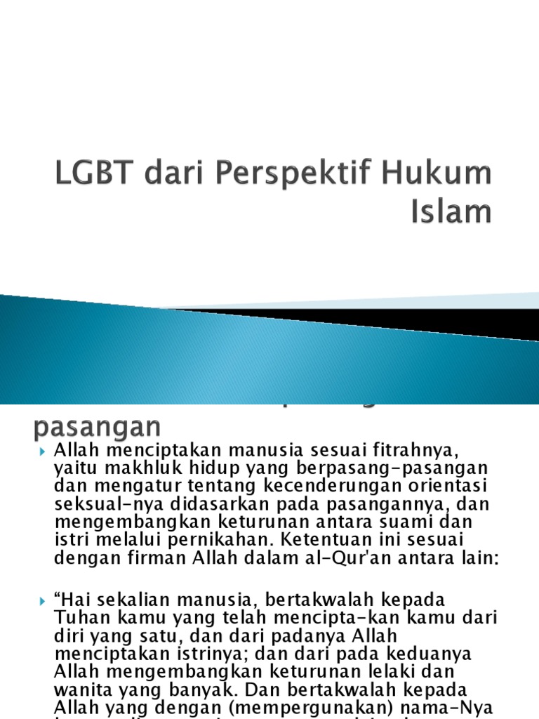 LGBT Menurut Islam | PDF