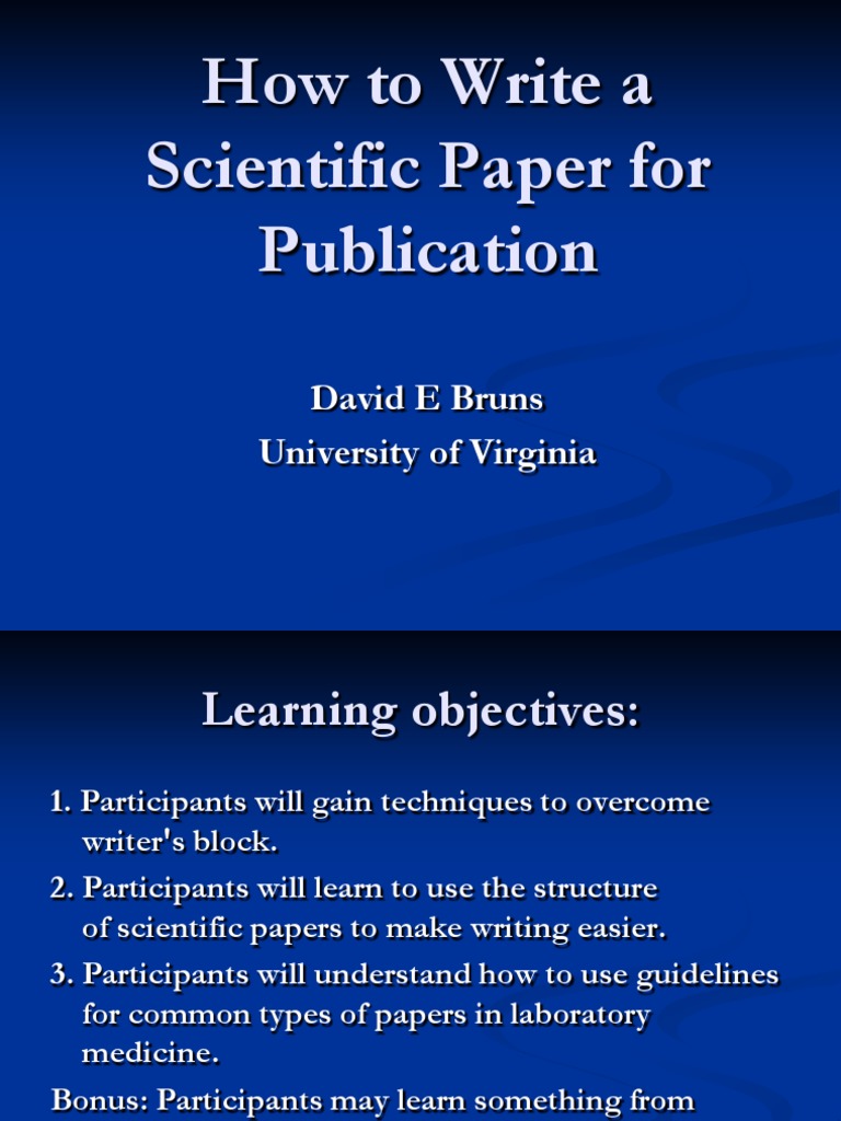 How To Write Scientific Paper PDF | PDF | Abstract (Summary) | Academic ...