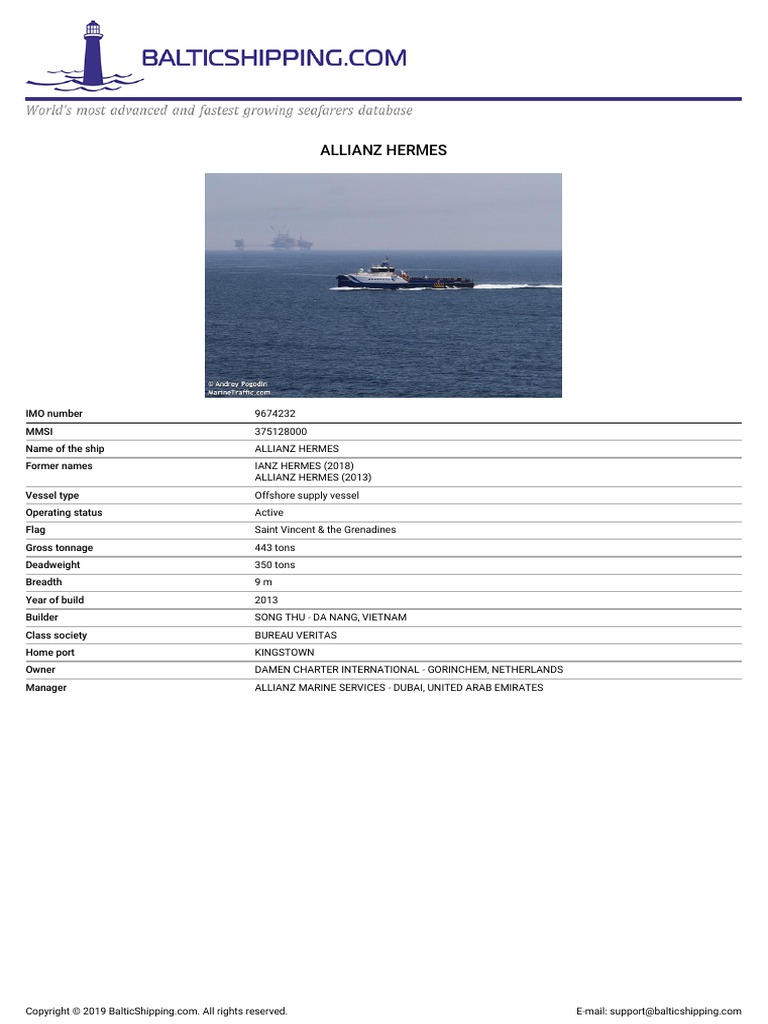 Allianz Hermes 9674232 | PDF