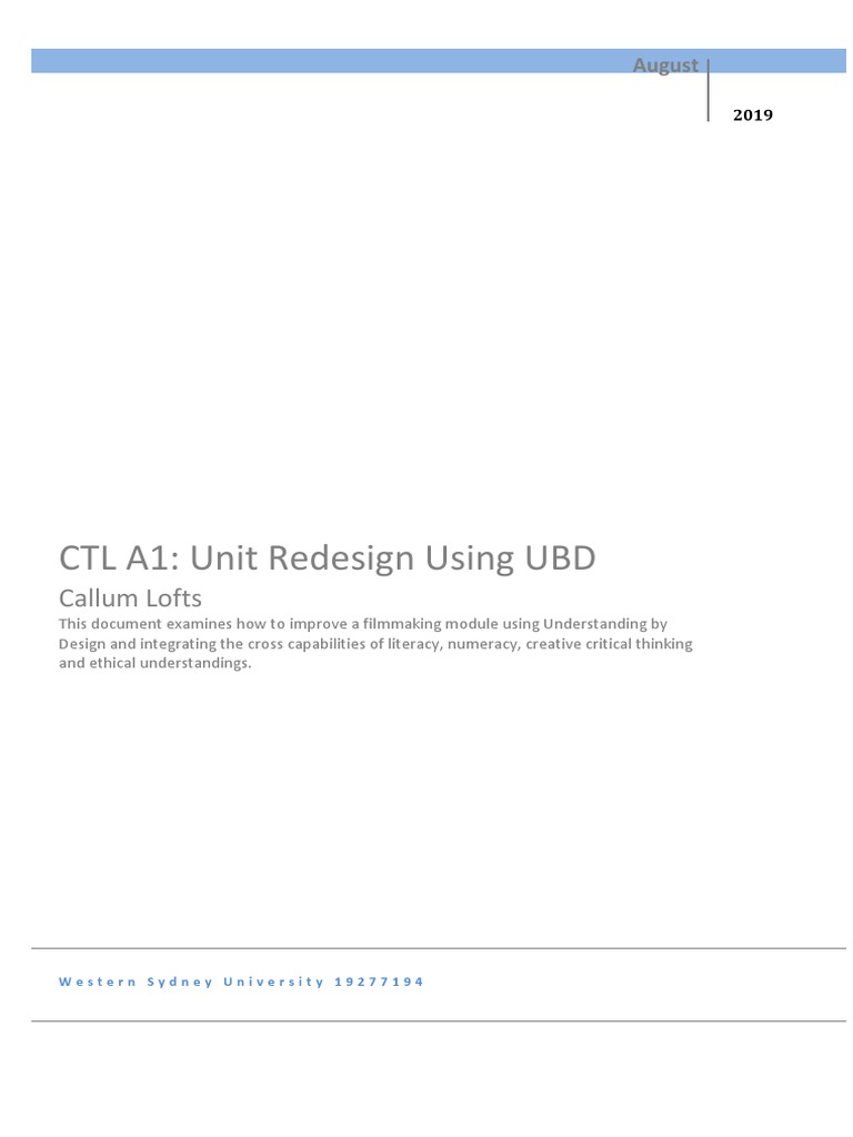 CTL A1 1 | PDF | Literacy | Learning