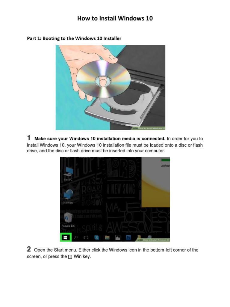 Window 10 Installation | PDF | Windows 10 | Booting