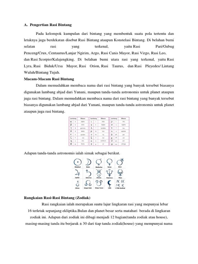 Rasi Bintang Dan Siklus Bintang | PDF