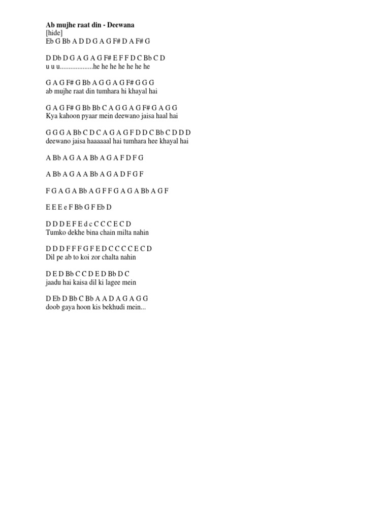 Ab Mujhe Raat Din PDF | PDF