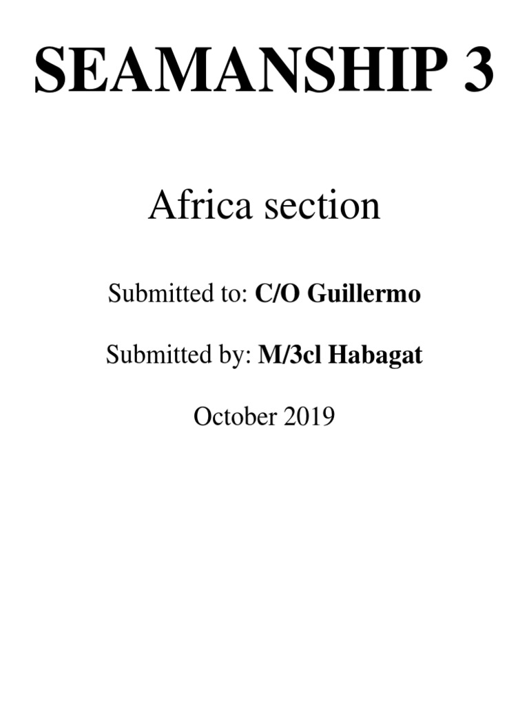 Seamanship 3: Africa Section | Download Free PDF | Mast (Sailing) | Ships
