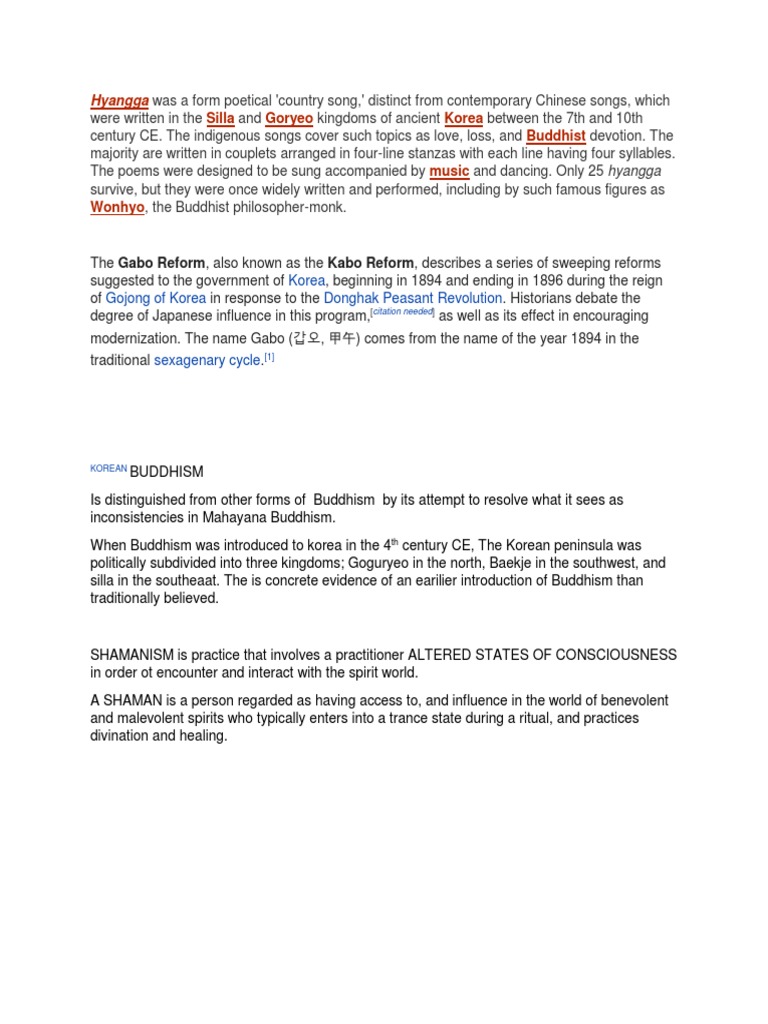 Hyangga Was A Form Poetical | PDF | History | Religion & Spirituality