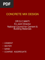 Concrete Mix Design Calculation | PDF | Kilogram | Concrete