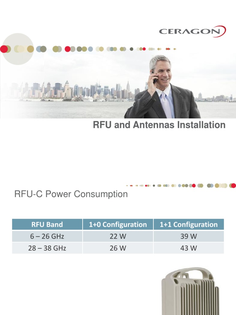 Ceragon Rfu y Antena | PDF | Antenna (Radio) | Radio