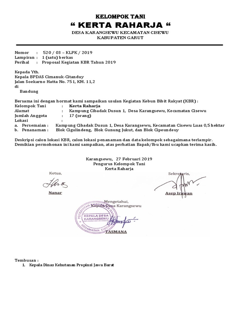 Proposal Kelompok Tani | PDF