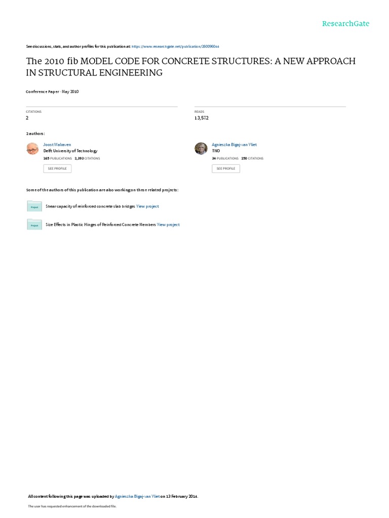 2010 fib MODEL CODE FOR CONCRETE STRUCTURES | PDF | Reliability Engineering | Design