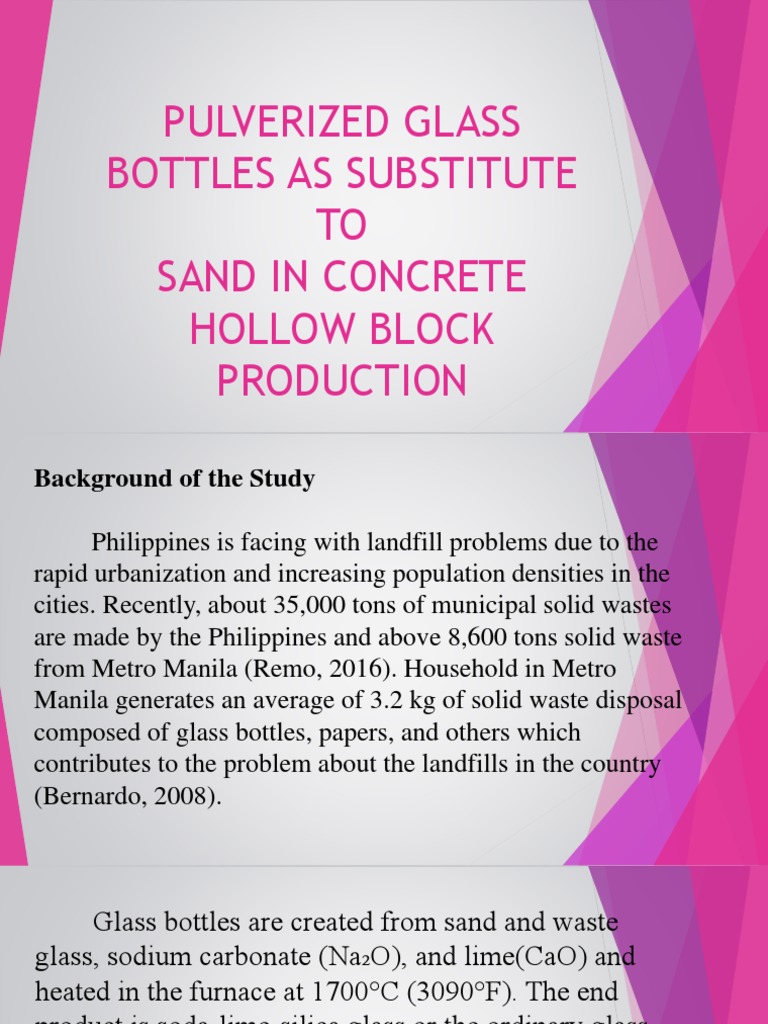 PULVERIZED GLASS.pptx | Glasses | Construction Aggregate